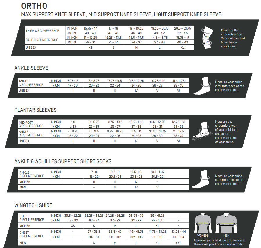 CEP Size Chart | Find Your Perfect Fit – Compression Care